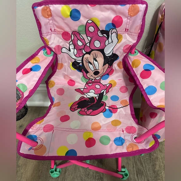 Disney | Other | Minnie Mouse Kids Foldable Chair With Carry Bag | Poshmark
